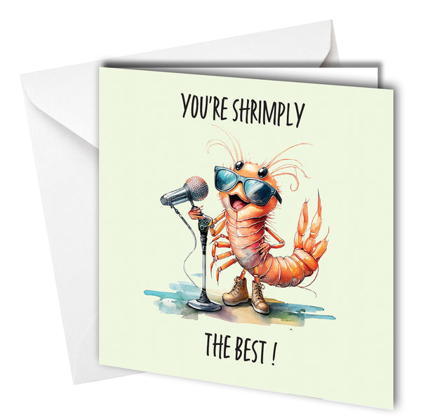 #1627 Shrimply The Best | close-to-the-bone-greeting-cards – Close to ...