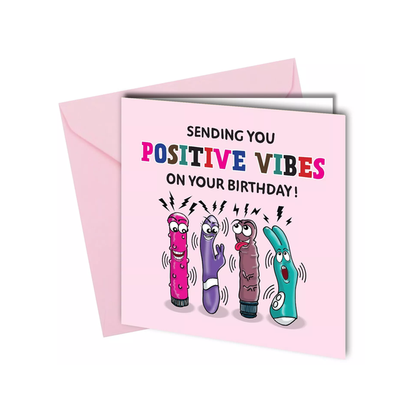 #1793 Positive Vibes Birthday Card | close-to-the-bone-greeting-cards ...