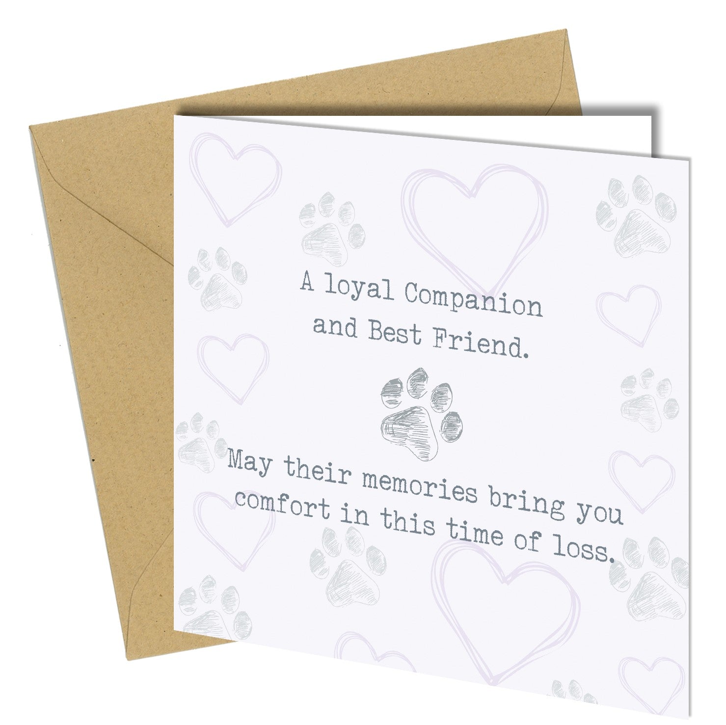 #1481 Loyal Companion | close-to-the-bone-greeting-cards